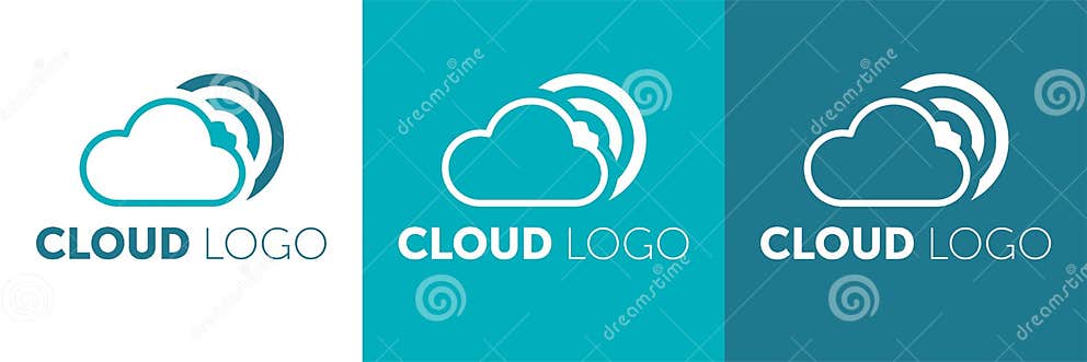 Cloud Logo. Cloud Computing Template. Creative. Internet Global. Upload ...