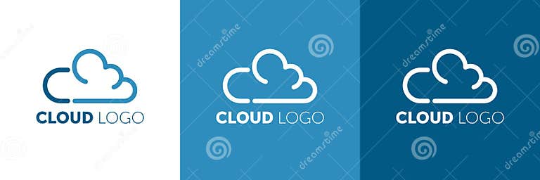 Cloud Logo. Cloud Computing Template. Creative. Internet Global. Upload ...