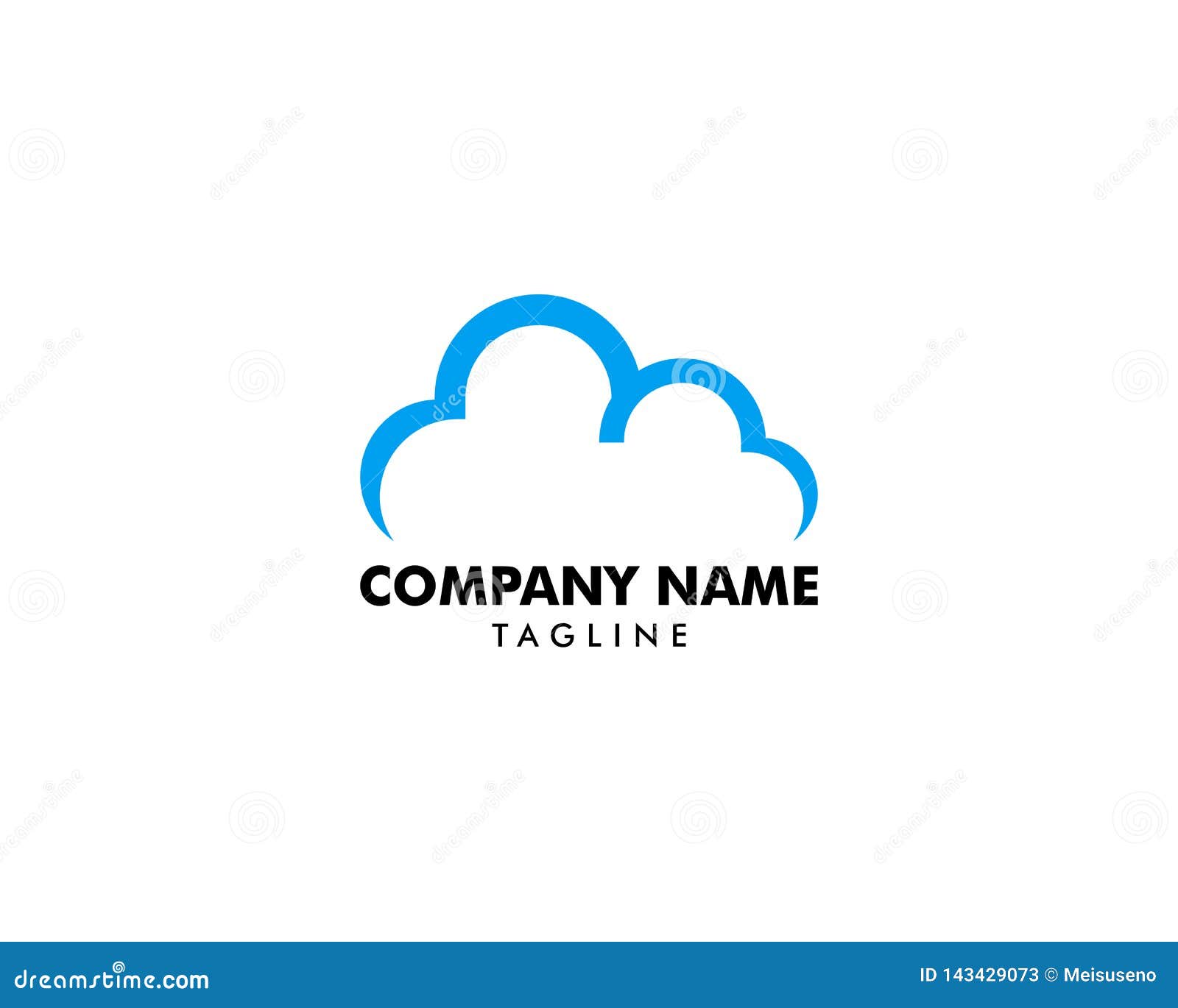 Cloud logo design stock vector. Illustration of background - 143429073