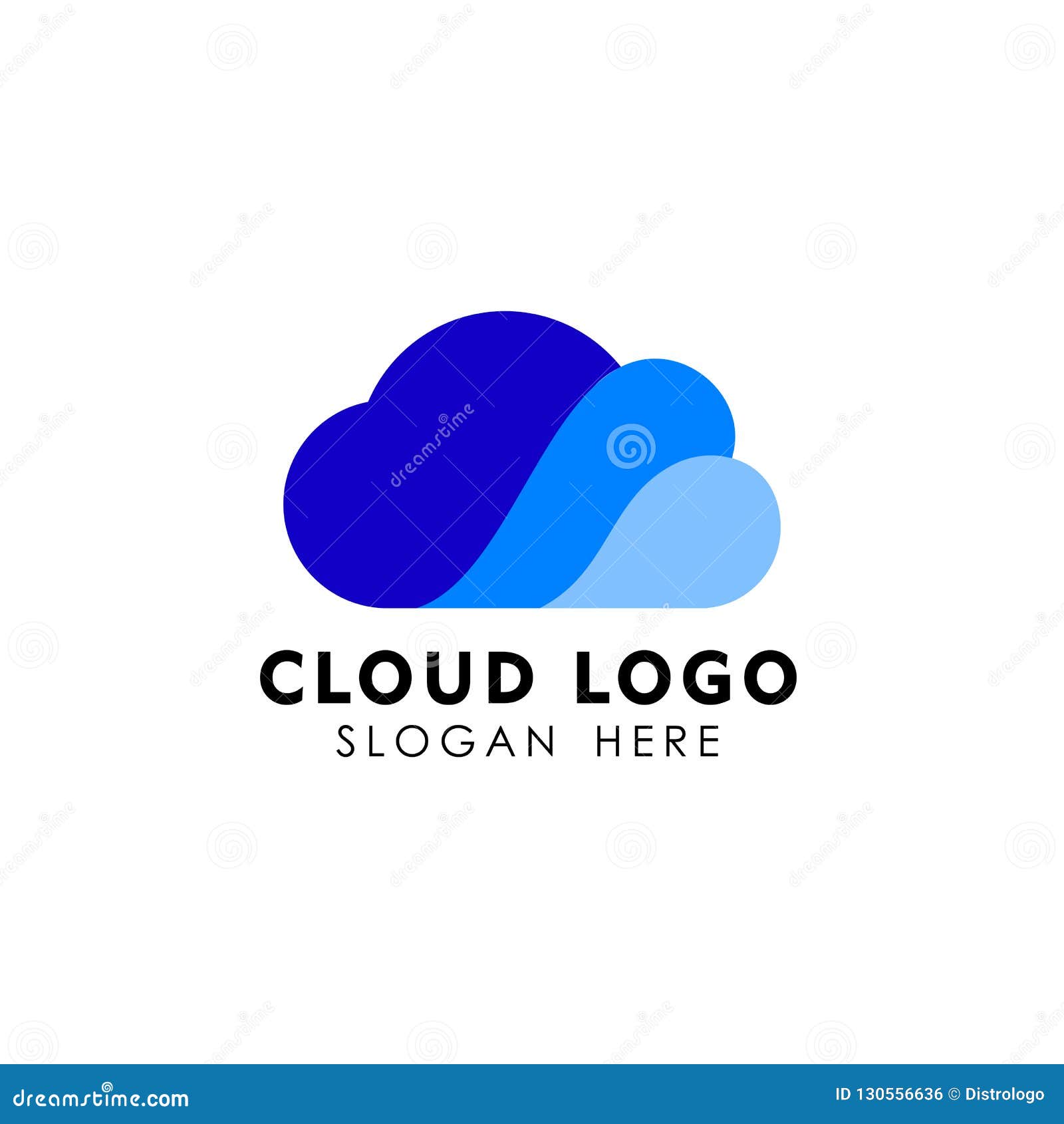 Cloud Logo Design Template Vector Icon Stock Vector - Illustration of tech, network: 130556636