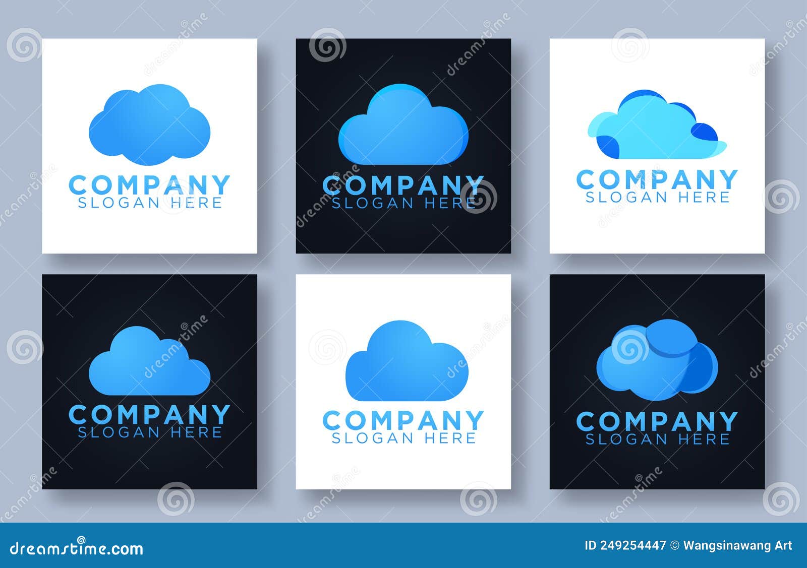 Cloud Logo Design Vector Illustration Stock Vector - Illustration of ...
