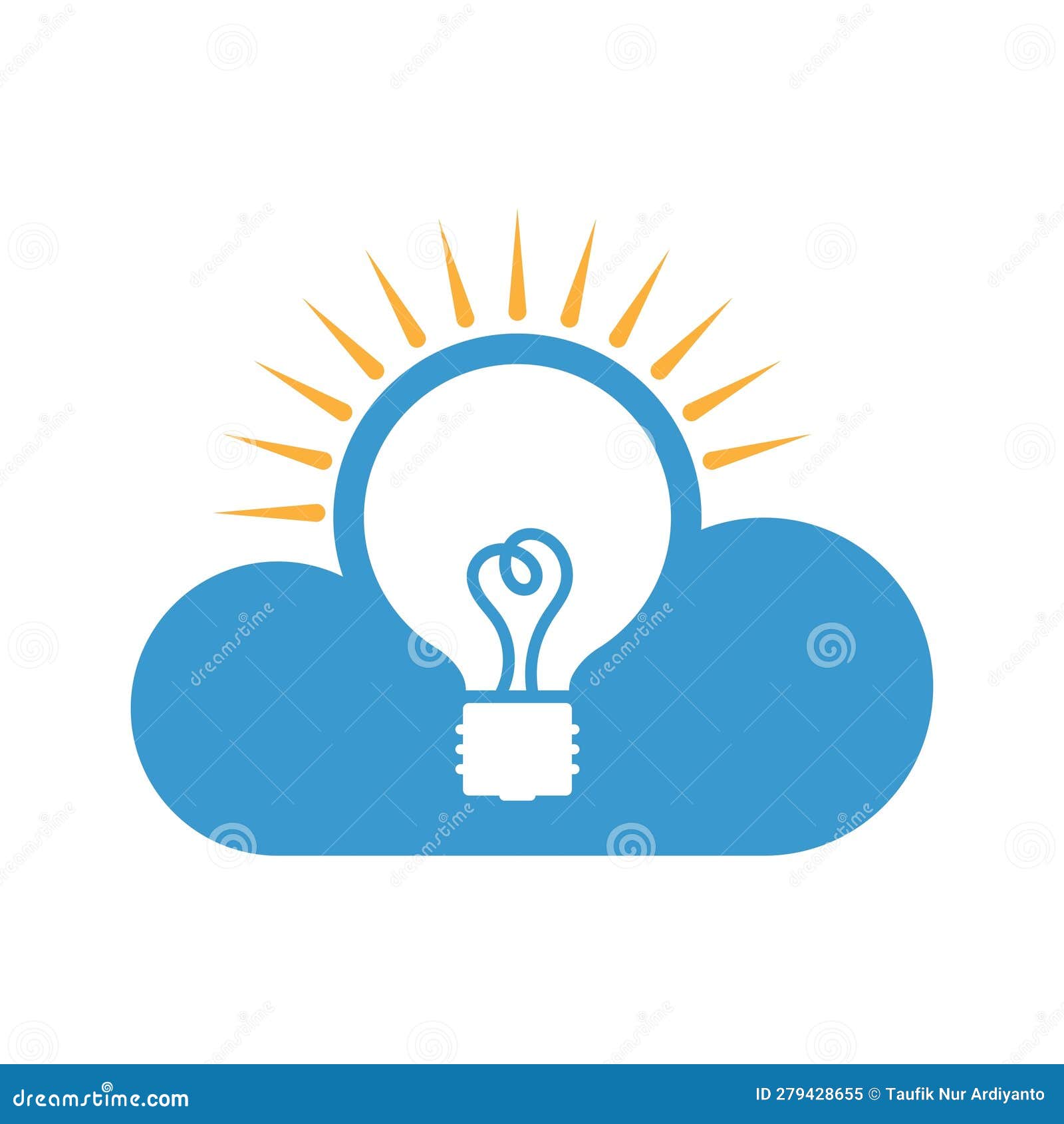 Cloud logo icon design stock vector. Illustration of information ...