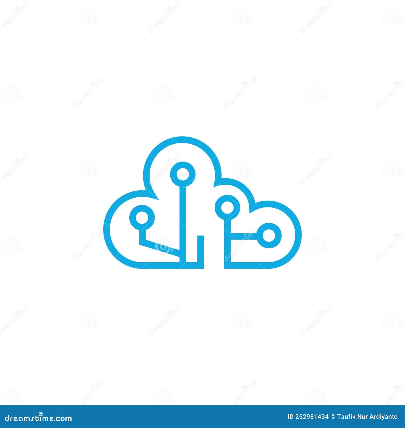 Cloud Logo Icon Design Illustration Template Stock Illustration ...