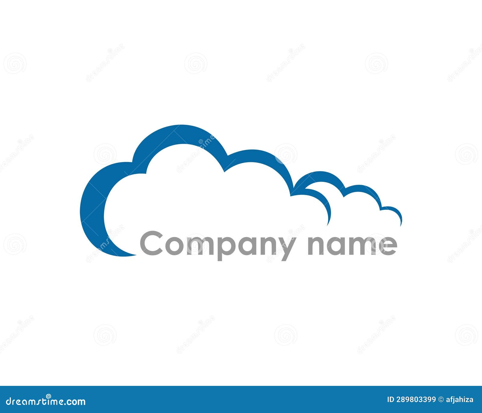 Cloud 2 logo icon template stock vector. Illustration of brand - 289803399