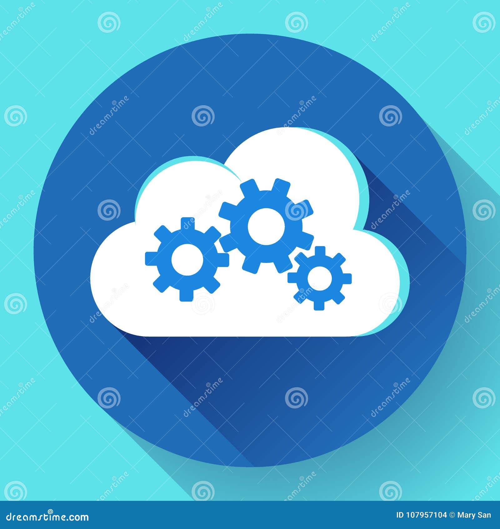 Cloud Logo Cloud Services Cloud Computing Gear Logo Vector Cloud ...
