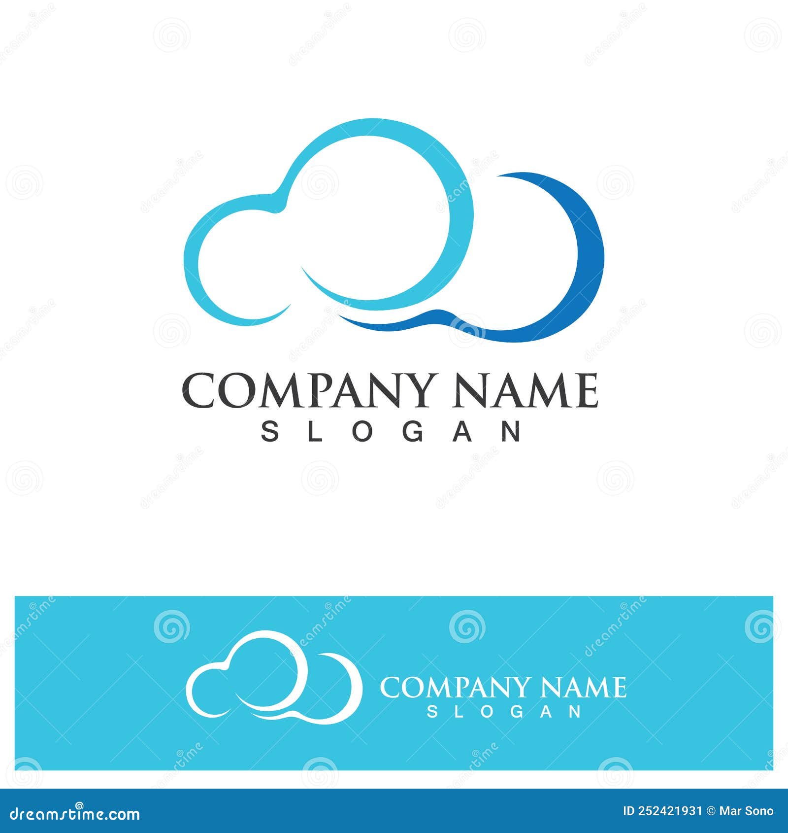 Cloud Logo and Symbol Icon Template Vector Icon Illustration Design ...