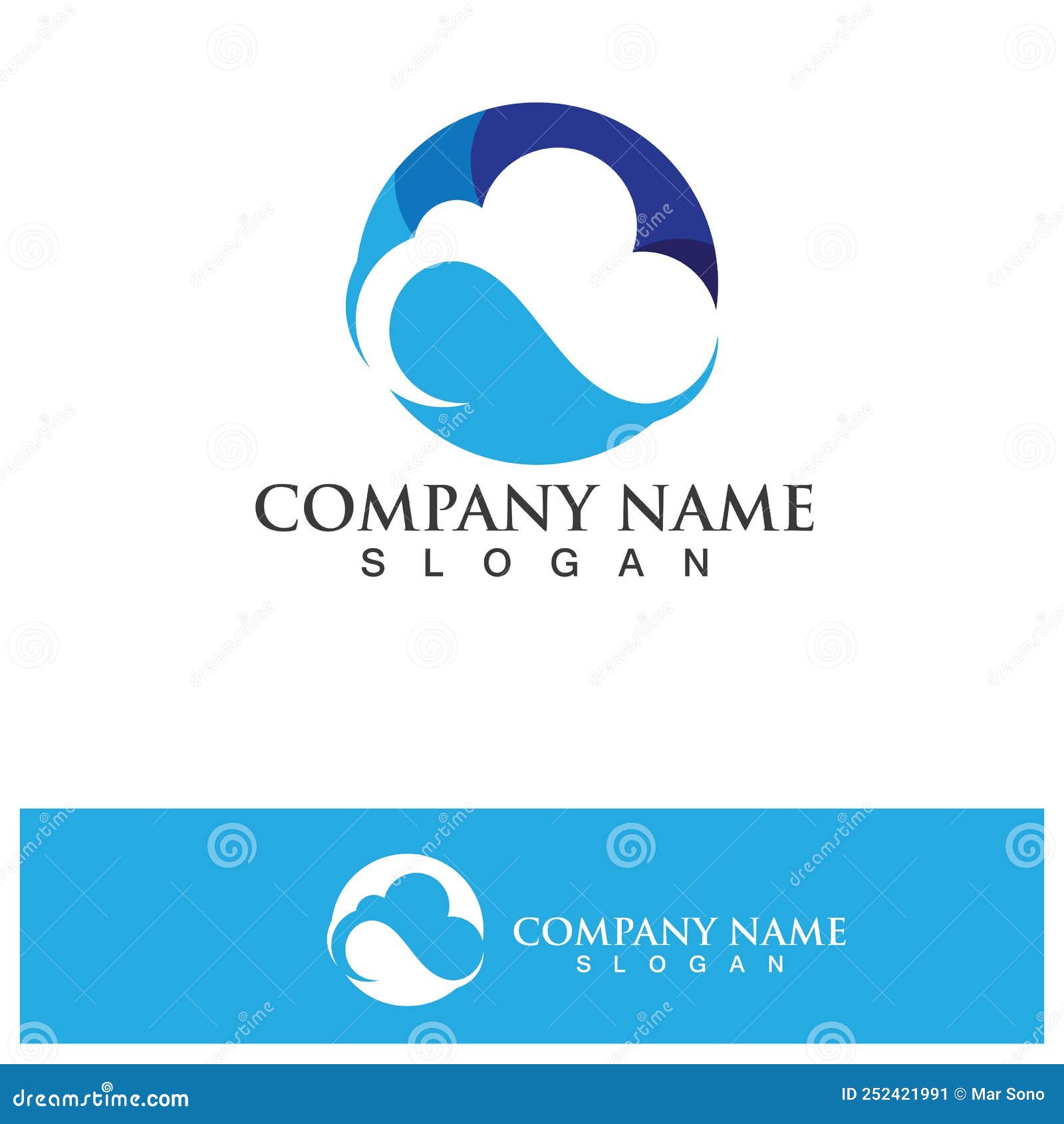 Cloud Logo and Symbol Icon Template Vector Icon Illustration Design ...