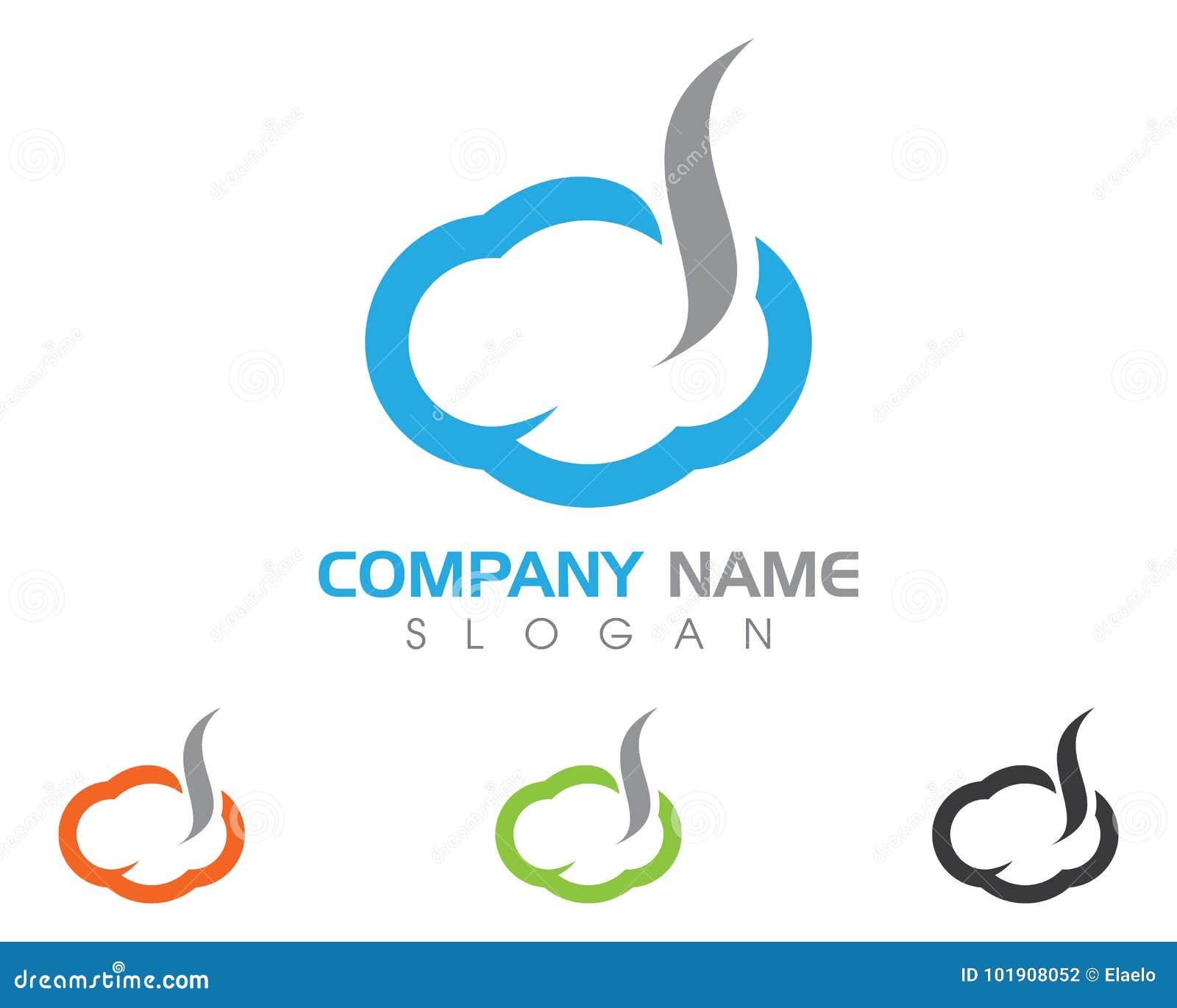 Cloud Logo Template stock vector. Illustration of launch - 101908052