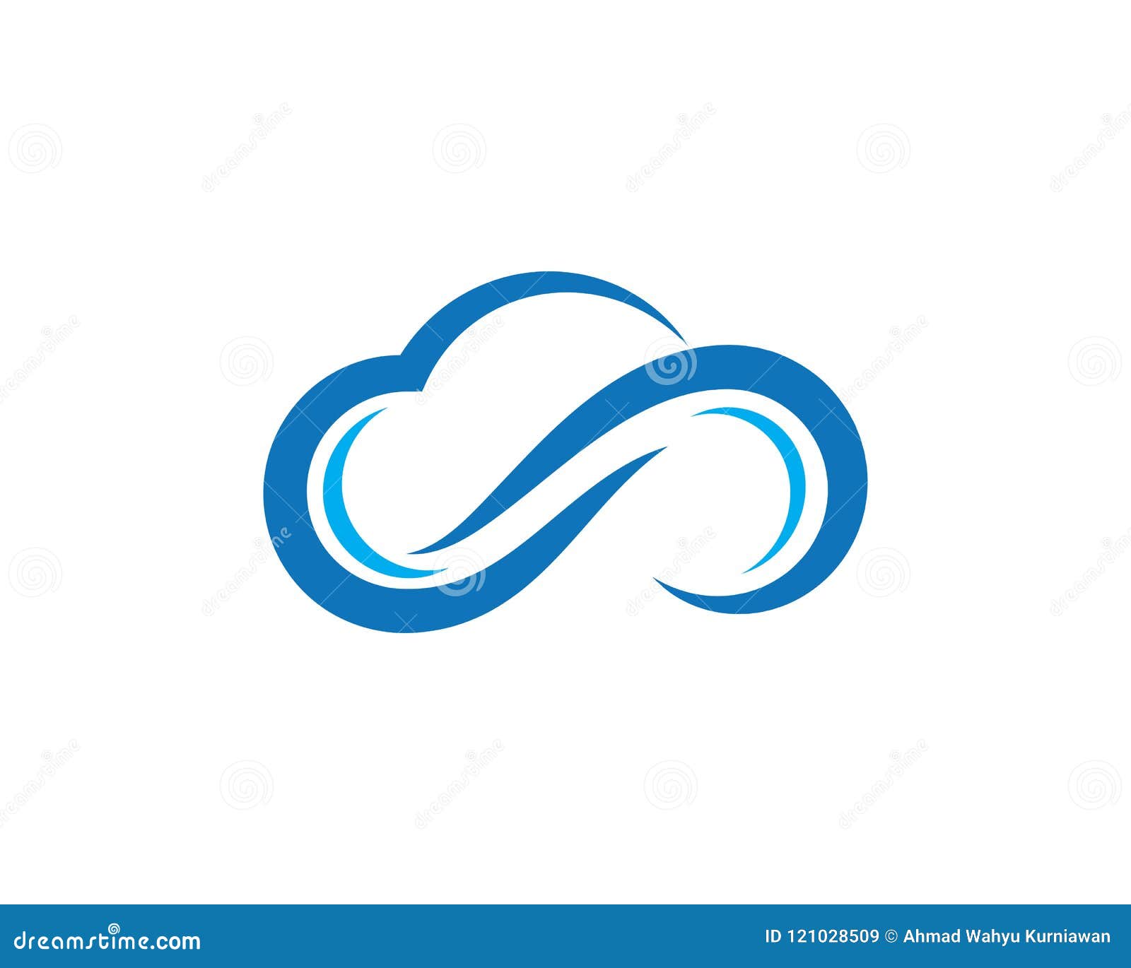 Cloud logo template stock vector. Illustration of abstract - 121028509