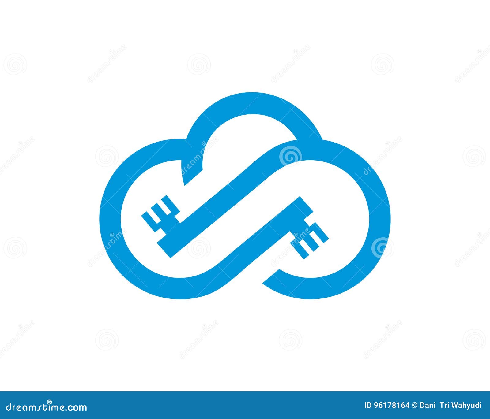 Cloud logo Template vector stock vector. Illustration of sign - 96178164