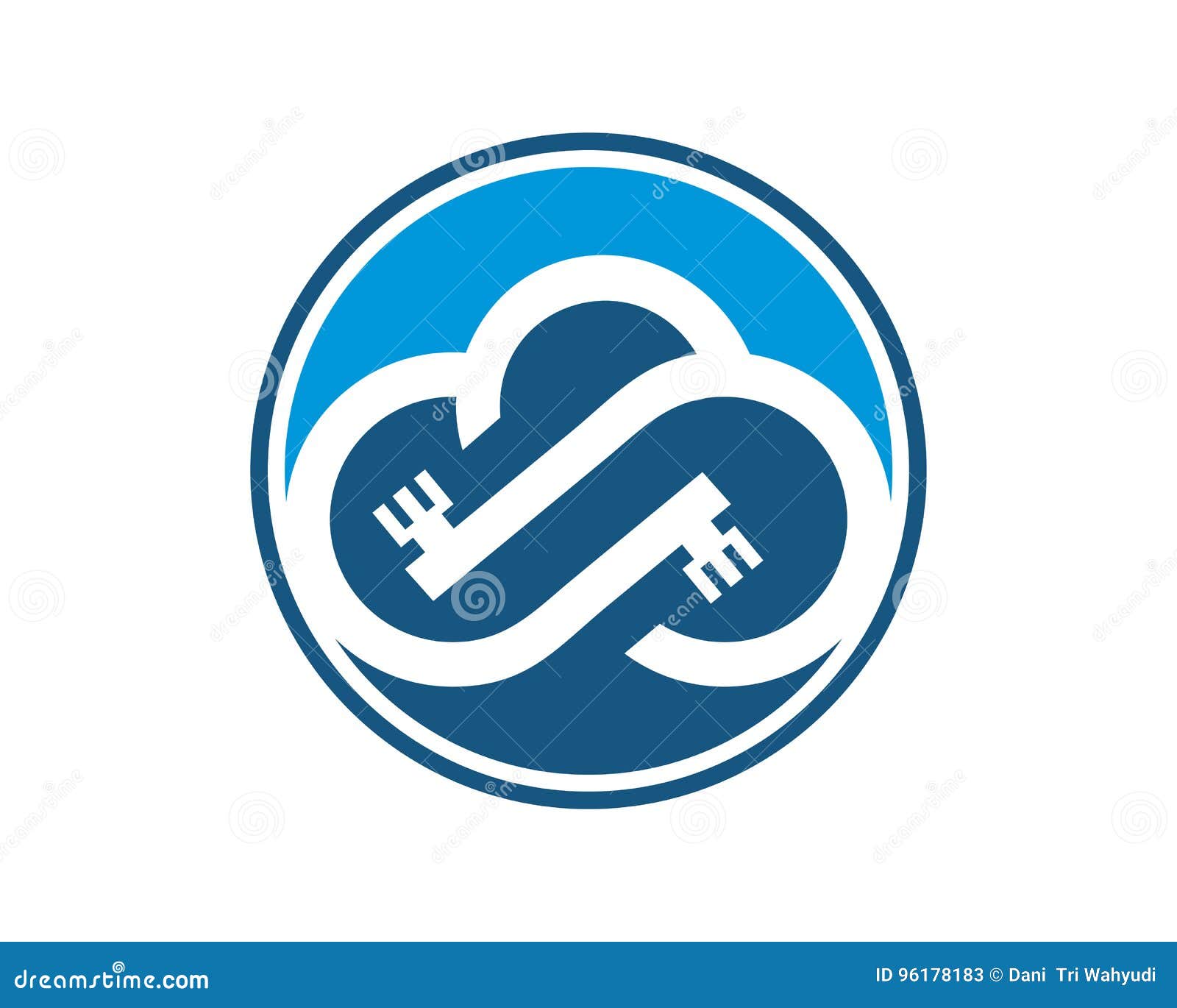 Cloud logo Template vector stock vector. Illustration of identity ...