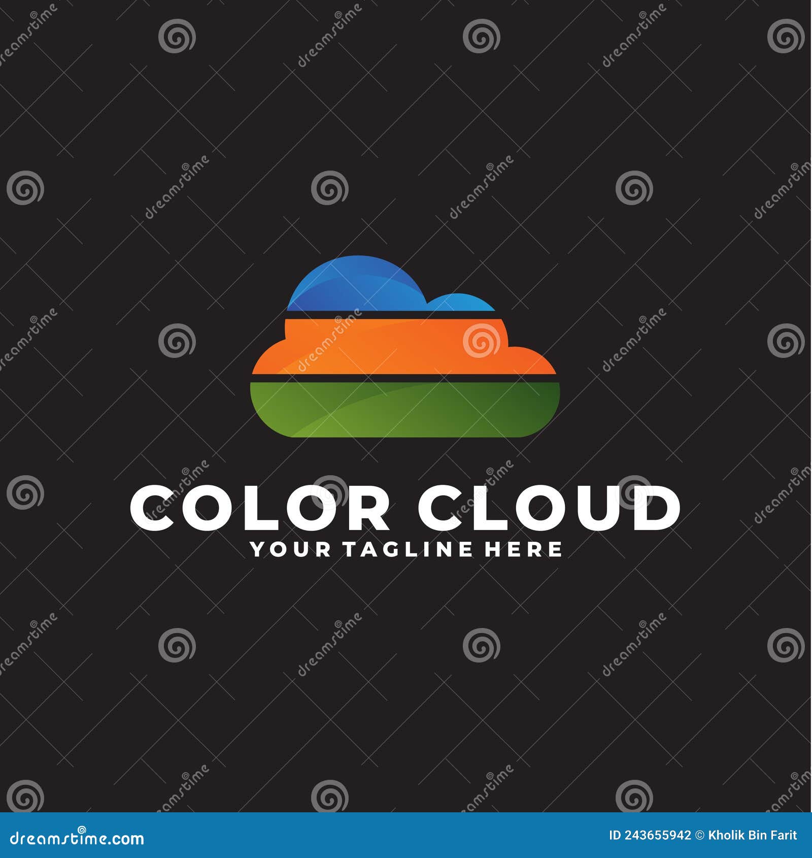 Cloud Logo Vector Design Template Stock Vector - Illustration of ...