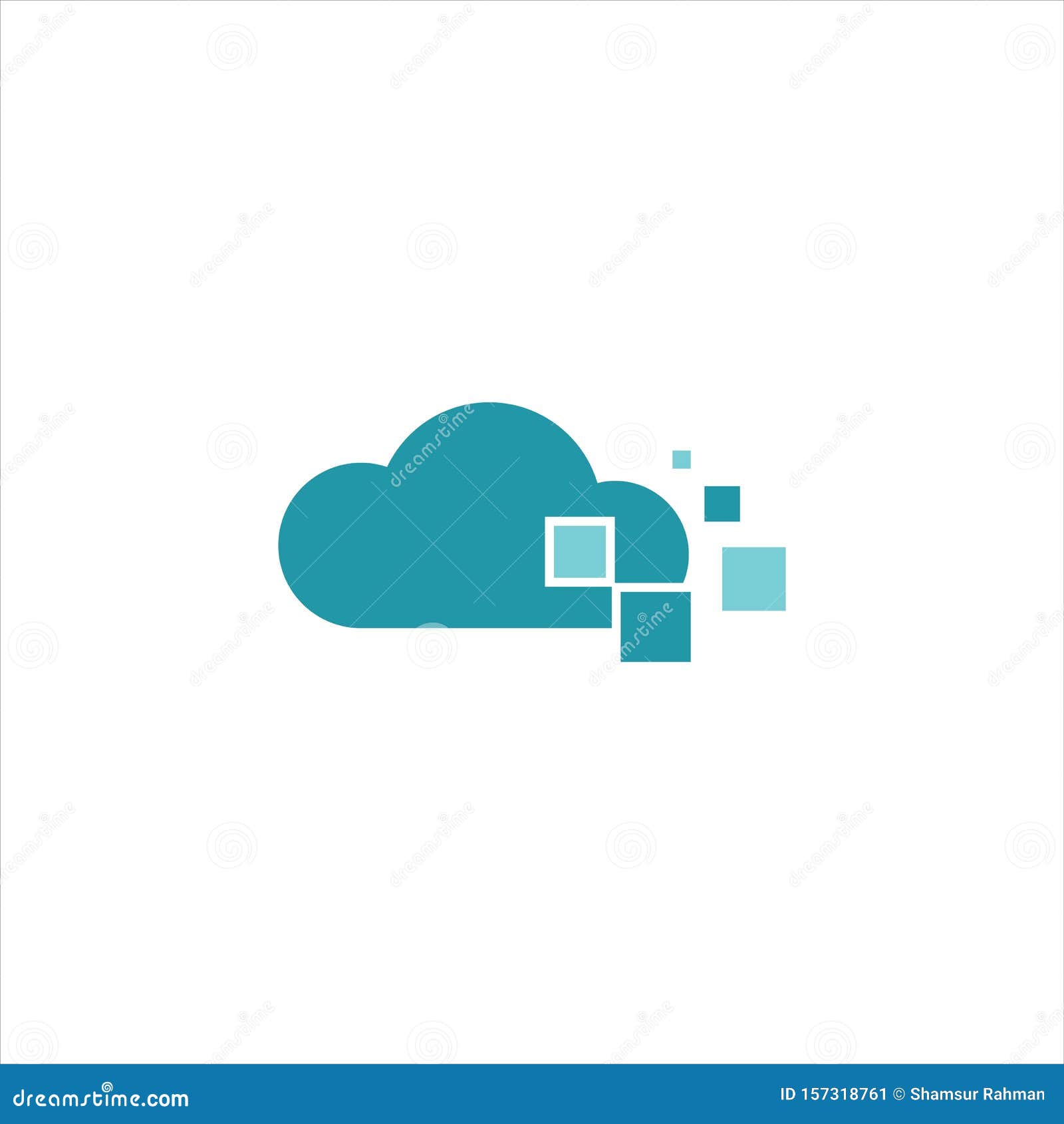 Cloud Logo Vector Design Template Stock Vector - Illustration of logo ...