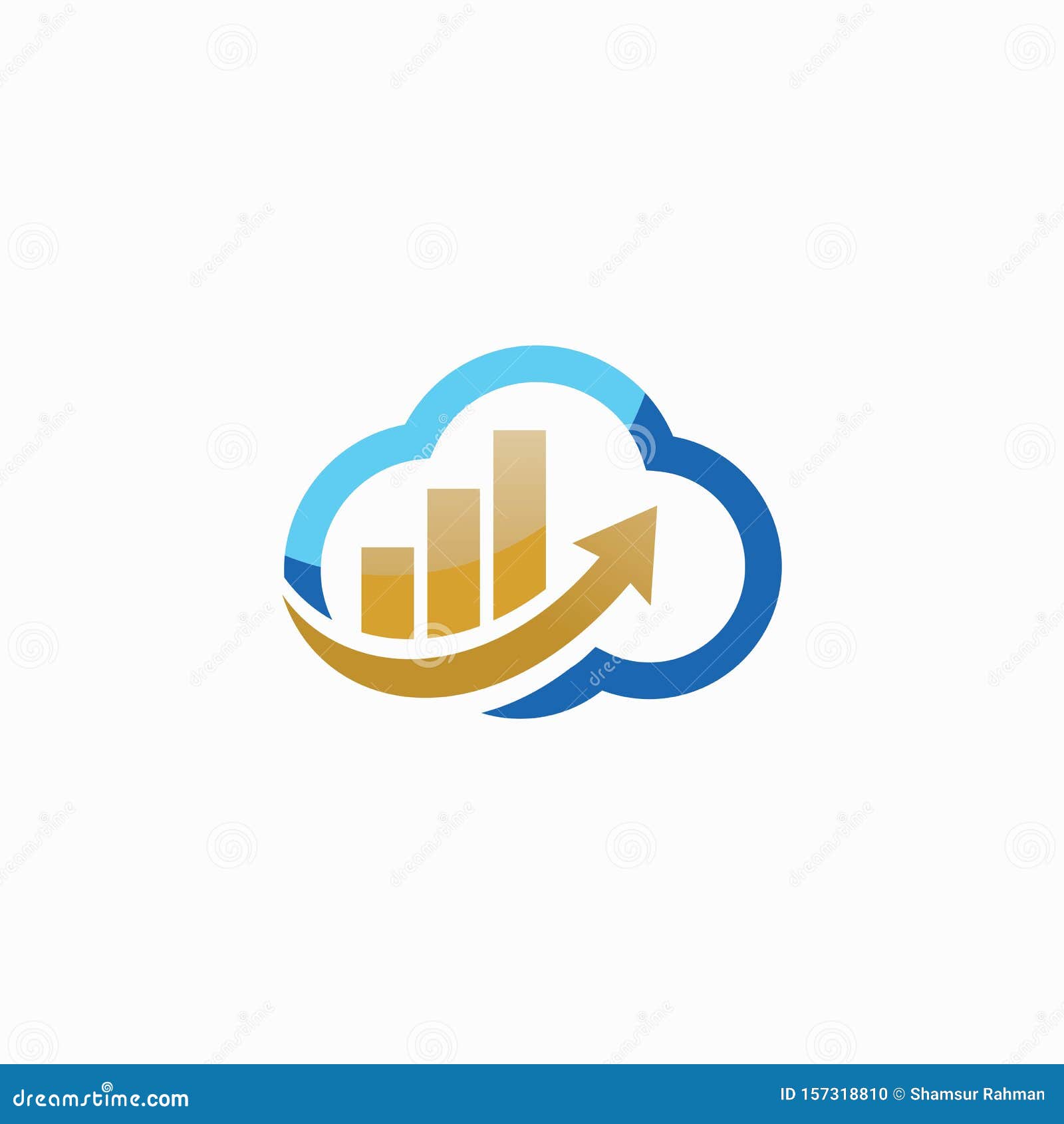 Cloud Logo Vector Design Template Stock Vector - Illustration of studio ...