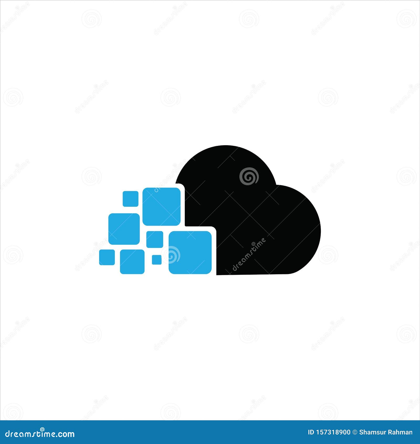 Cloud Logo Vector Design Template Stock Vector - Illustration of ...