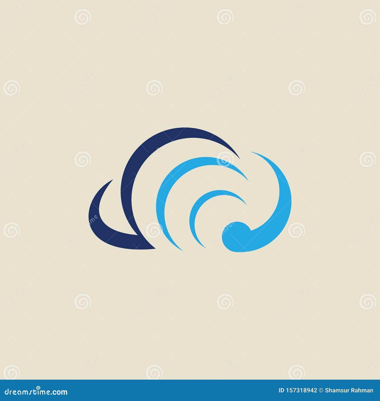 Cloud Logo Vector Design Template Stock Vector - Illustration of learn ...