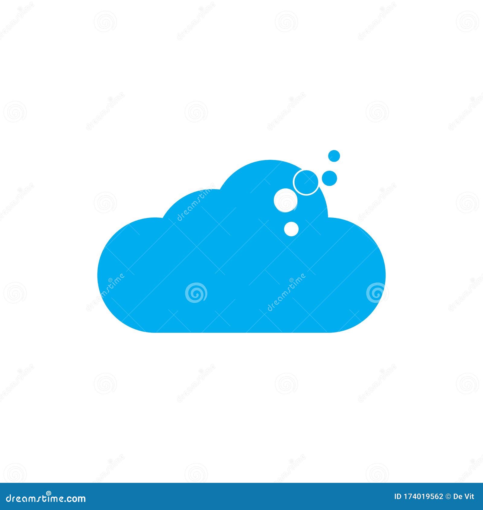Cloud Computing Logo Design Concept Stock Vector - Illustration of ...