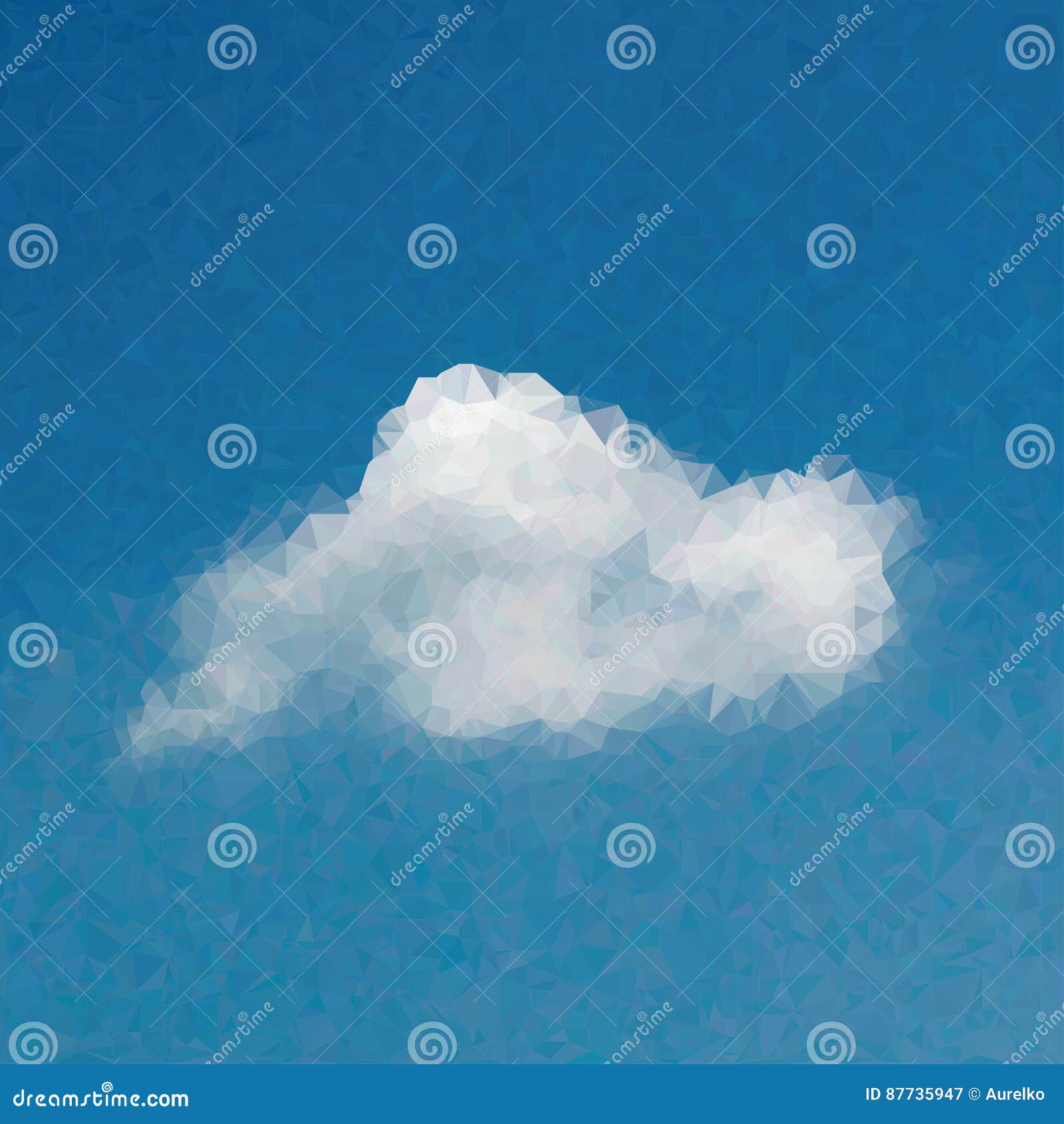 Cloud low stock vector. Illustration of space, realistic - 87735947