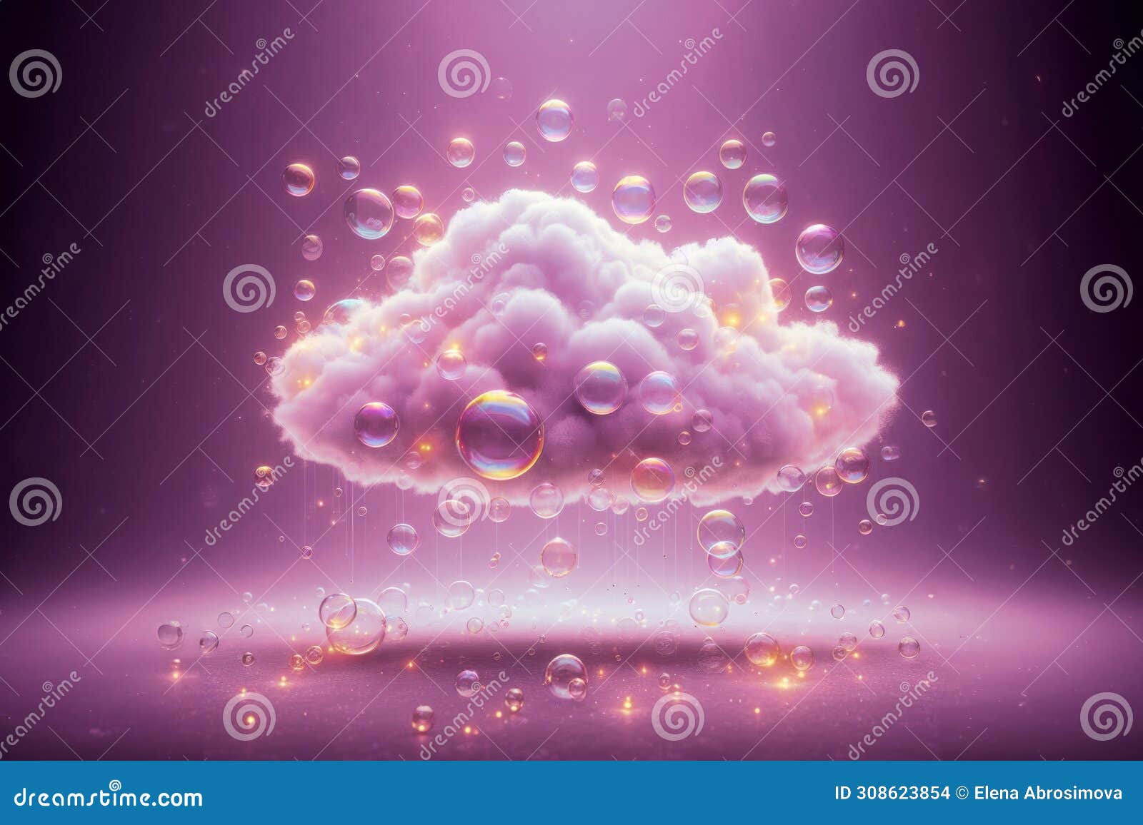 Cloud made of bubbles stock photo. Image of cartoon - 308623854