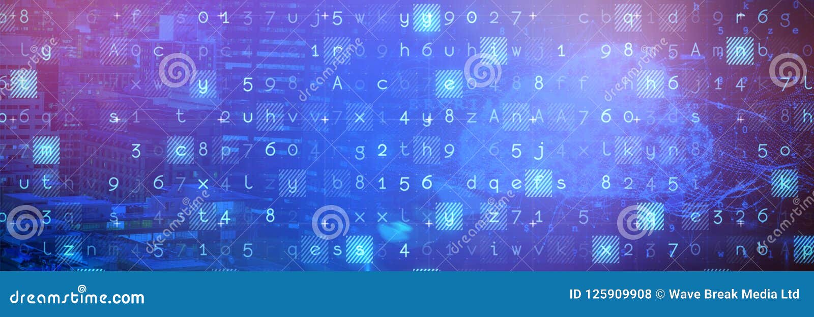 Composite Image of Cloud and Malware Detected on Binary Background ...