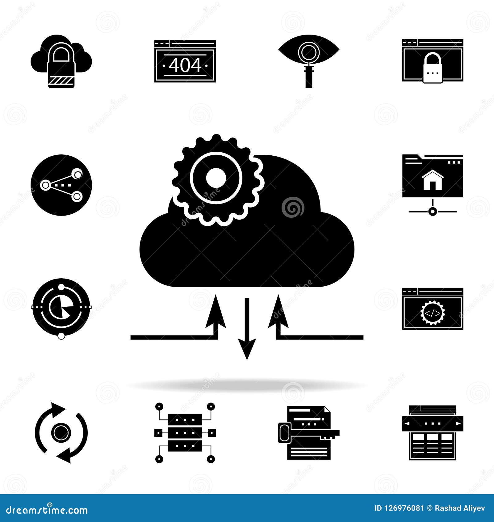 Cloud Management Icon. Web Development Icons Universal Set for Web and ...
