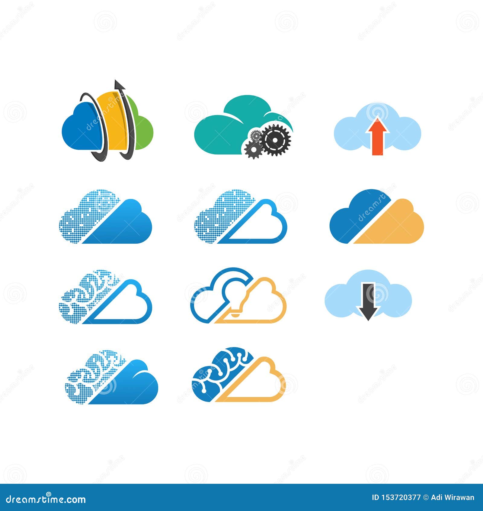 Cloud Management System Logo Design Vector Stock Vector - Illustration ...