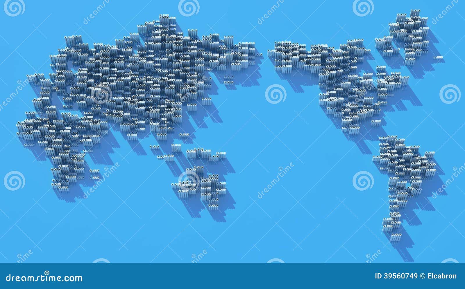 Cloud map stock illustration. Illustration of business - 39560749