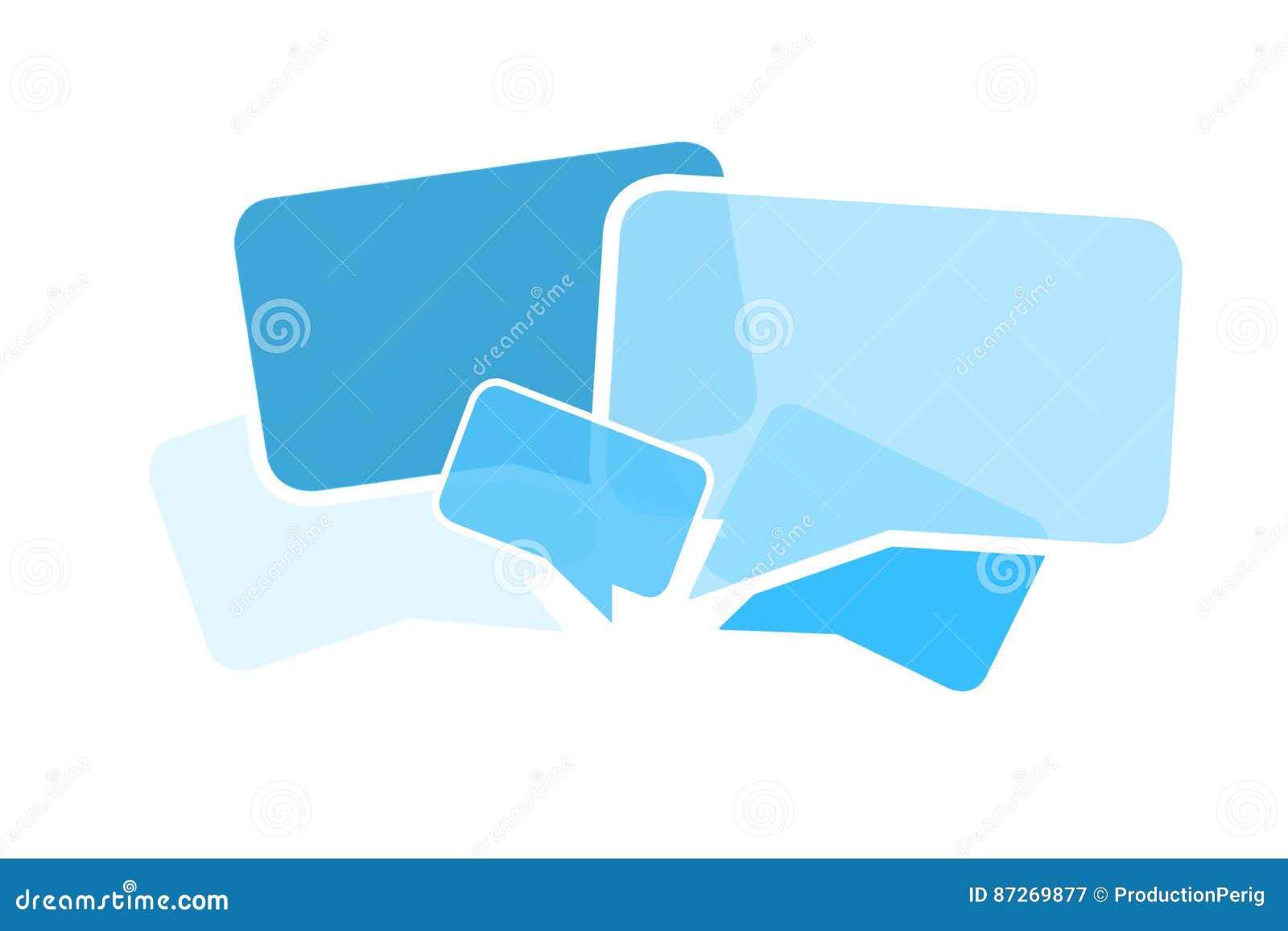 Cloud of Message Icons Isolated on a Background - Internet Concept ...