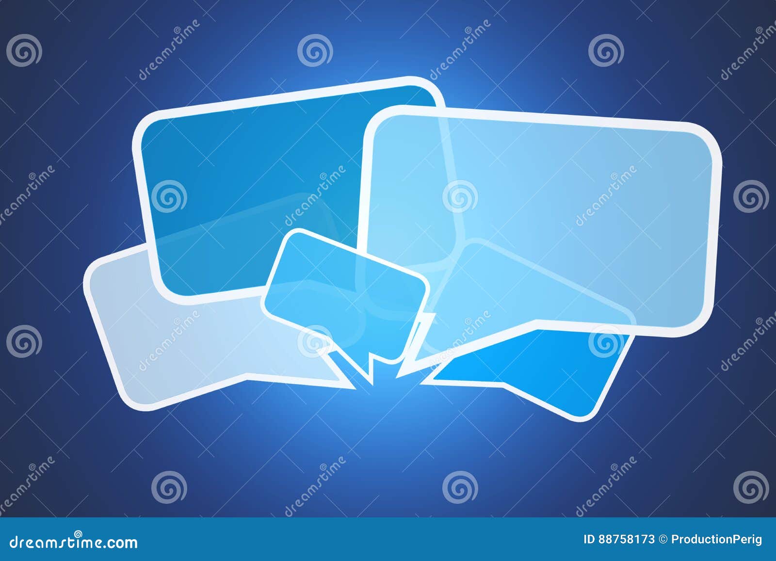 Cloud of Message Icons Isolated on a Background - Internet Concept ...