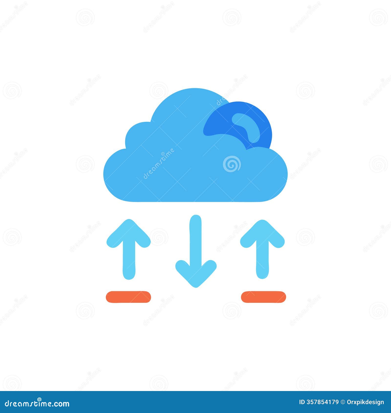 Cloud Migration Icon for Digital Transformation Stock Illustration ...