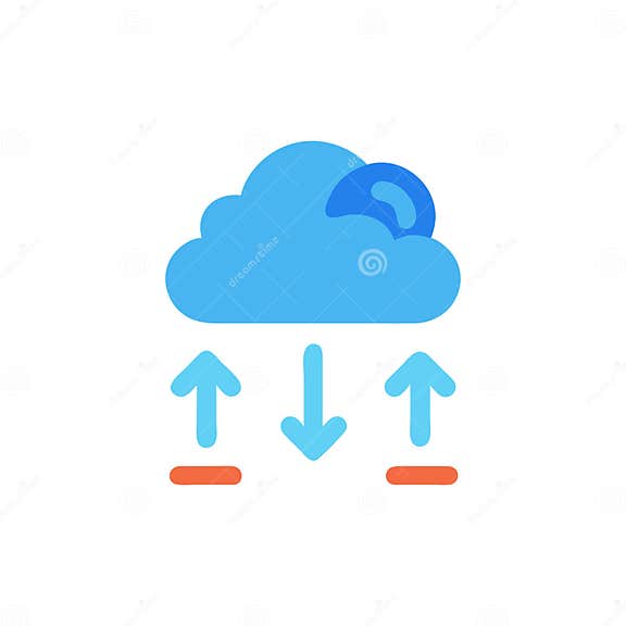 Cloud Migration Icon for Digital Transformation Stock Illustration ...