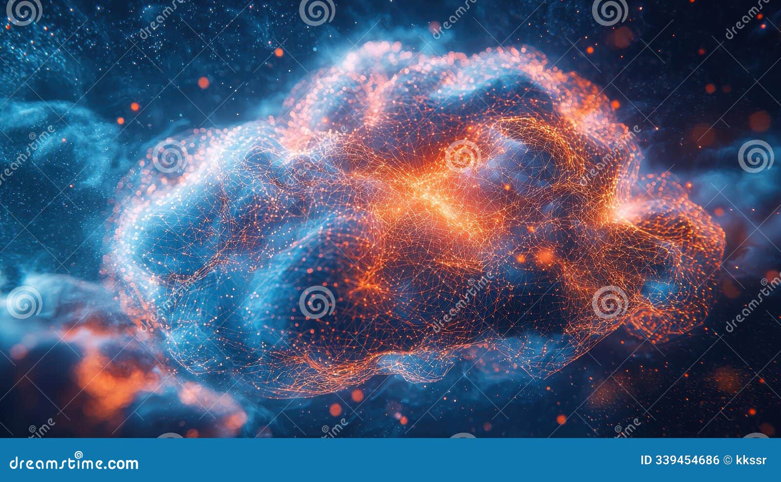 Cloud Migration Integration, 3D Visual of Data Being Extracted from ...