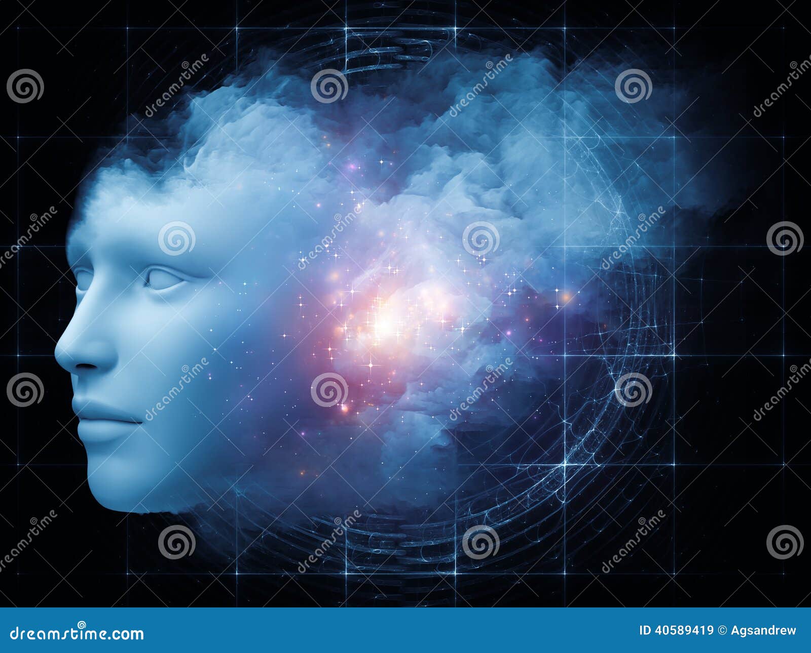 Cloud Mind stock illustration. Illustration of imagination - 40589419