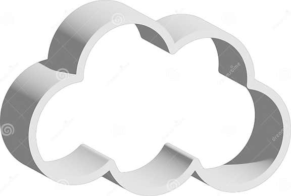 Cloud Mold, 3d on the White Background. Stock Photo - Illustration of ...