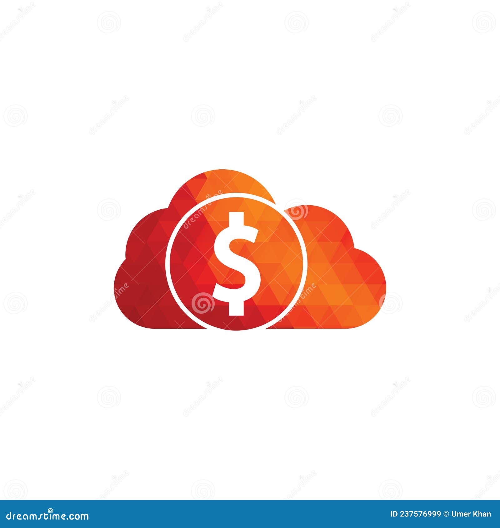 Cloud Money Logo Vector. Cloud Pay Logo Stock Vector - Illustration of ...