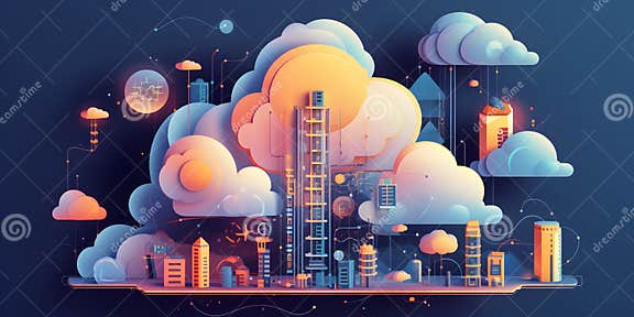 Cloud-native Apps and Cloud-native Technologies Concept. Generative AI ...