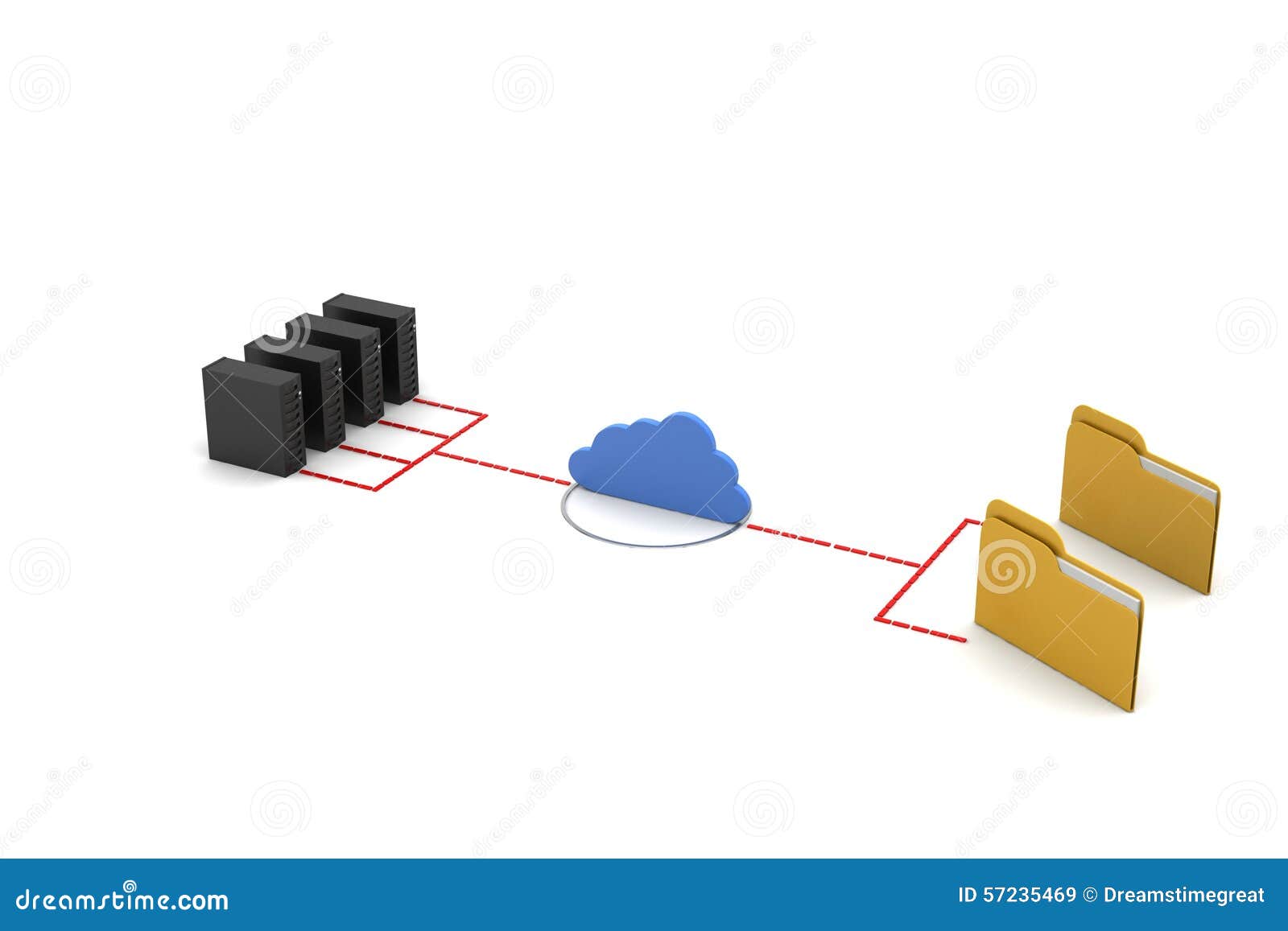 Cloud network concept stock illustration. Illustration of learning ...
