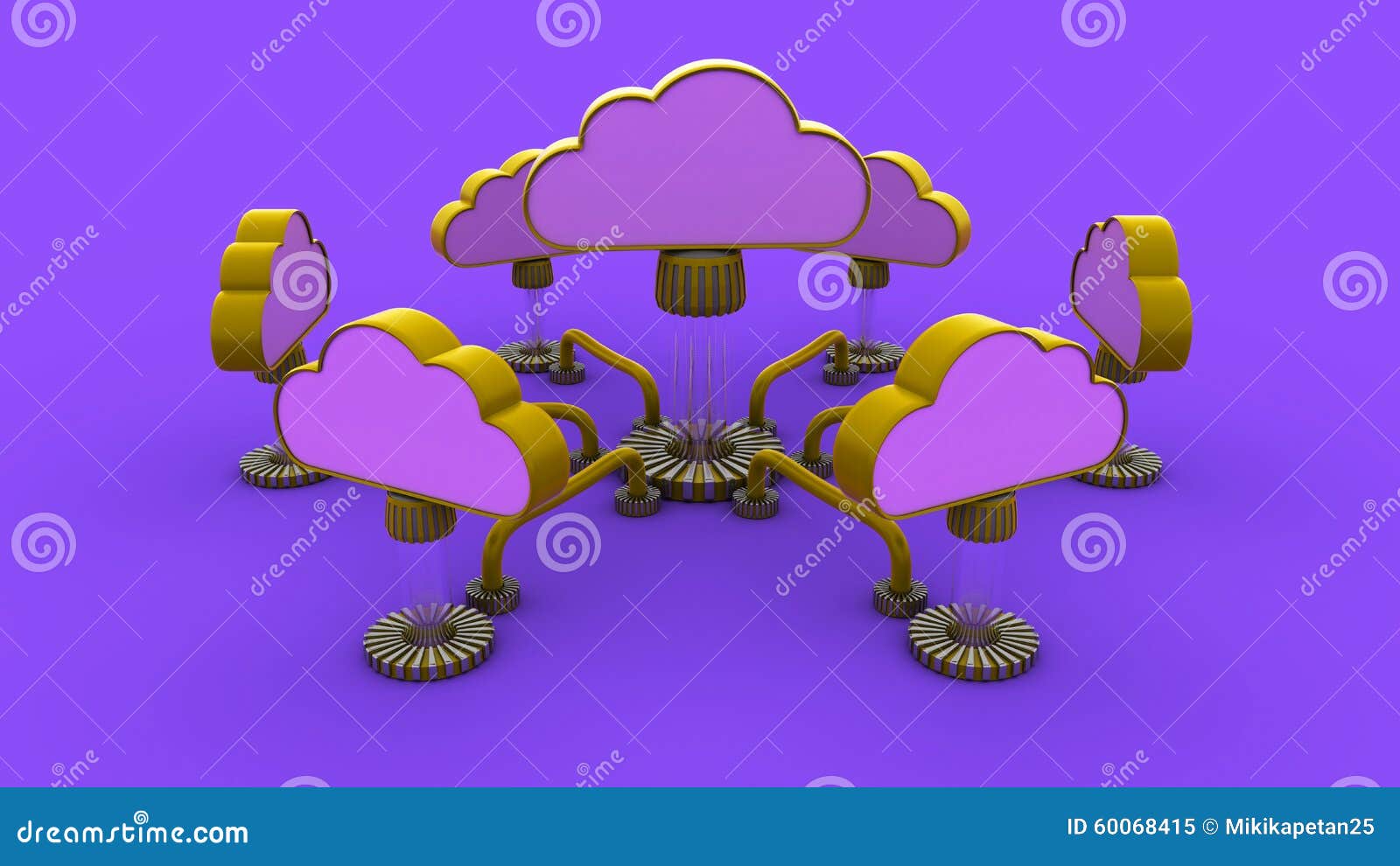 Cloud Network stock illustration. Illustration of backups - 60068415