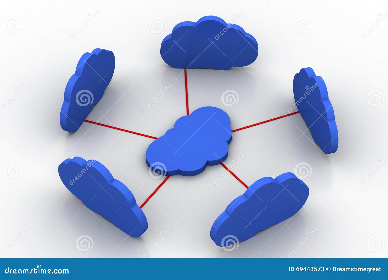 Cloud networking concept stock illustration. Illustration of network ...