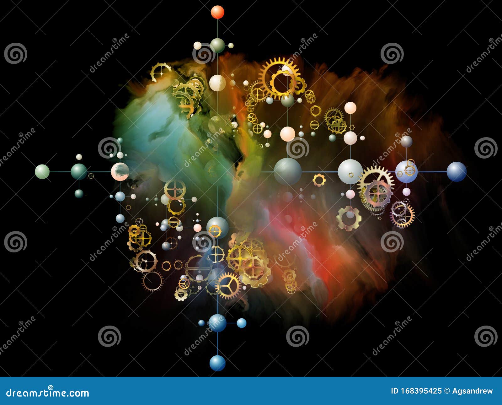 Cloud Science Abstraction stock illustration. Illustration of smoke ...