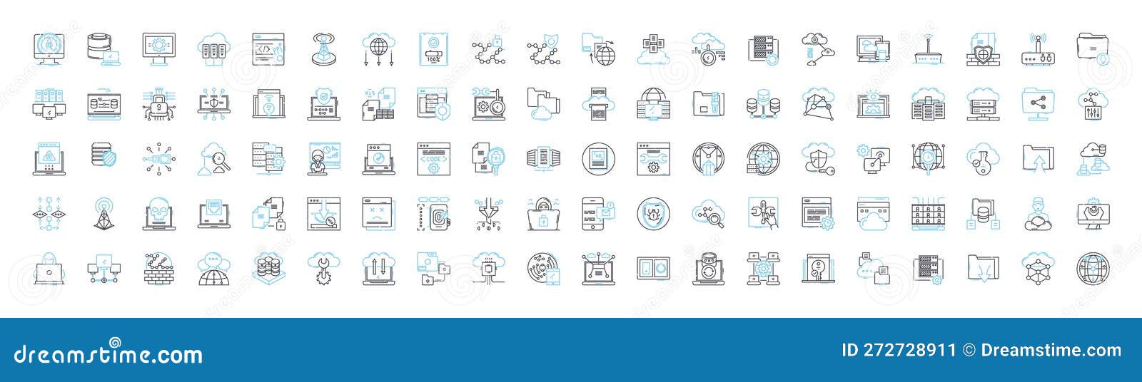 Cloud Networking Vector Line Icons Set. Cloud, Networking ... Cloud Networking Vector Line Icons Set. Cloud, Networking ...