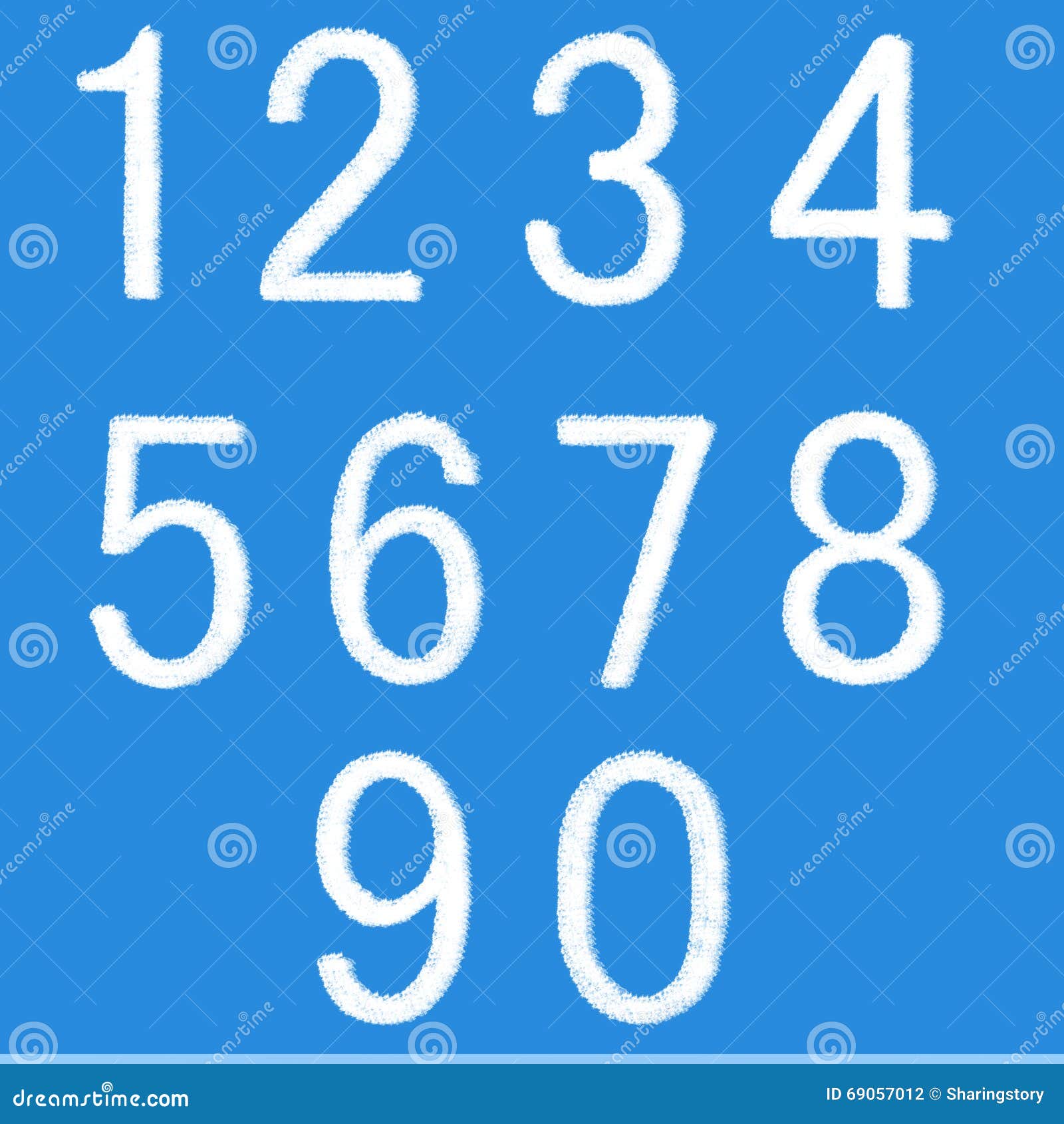 Cloud Numbers stock photo. Image of nature, numbers, backgrounds - 69057012