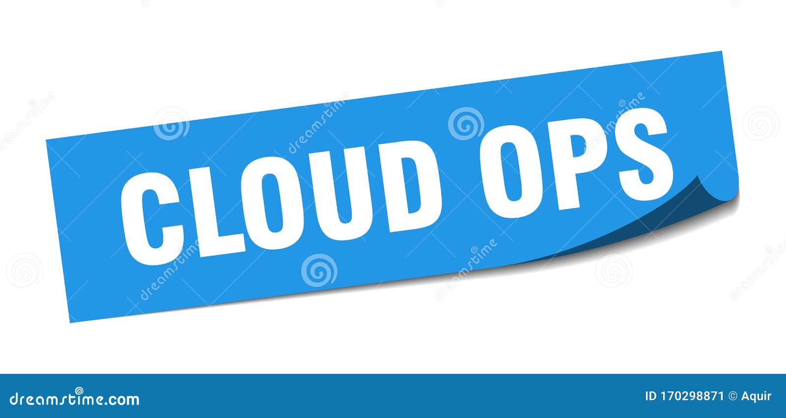 Cloud Ops Sticker. Cloud Ops Square Sign Stock Vector - Illustration of ...