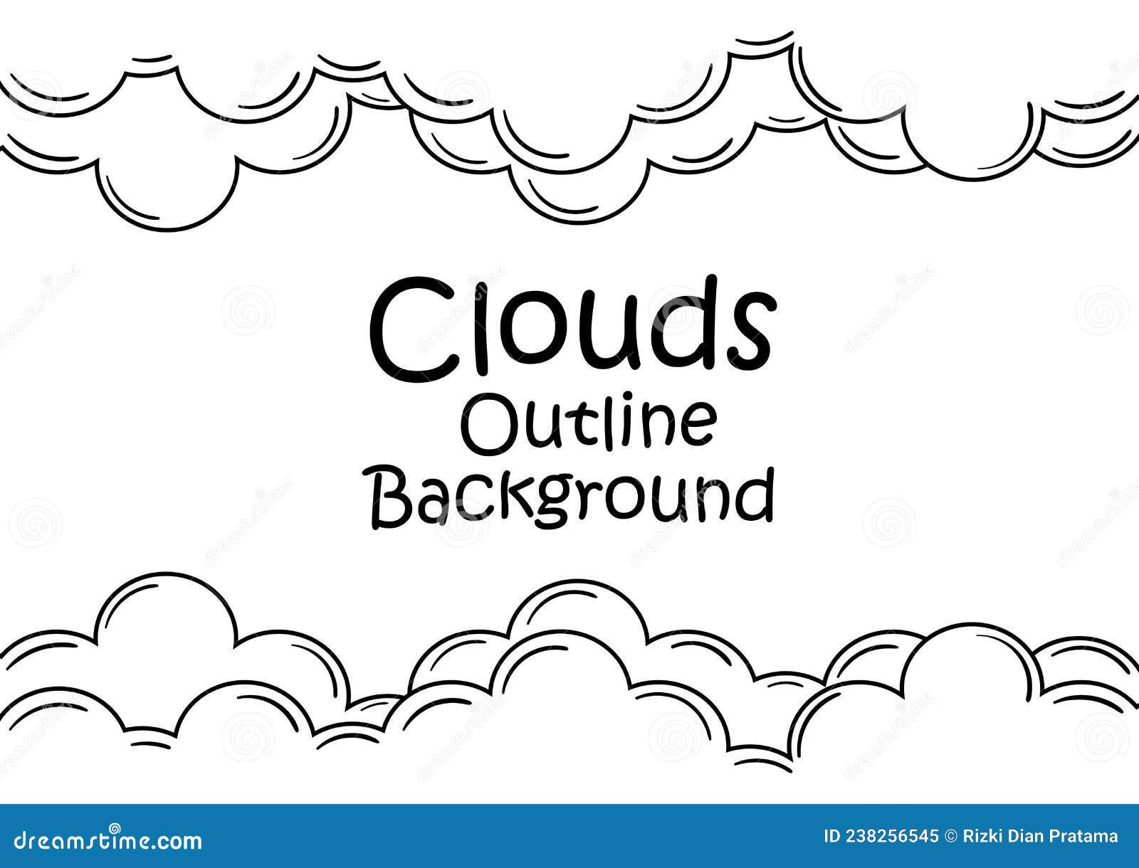 Cloud outline background stock vector. Illustration of creative - 238256545