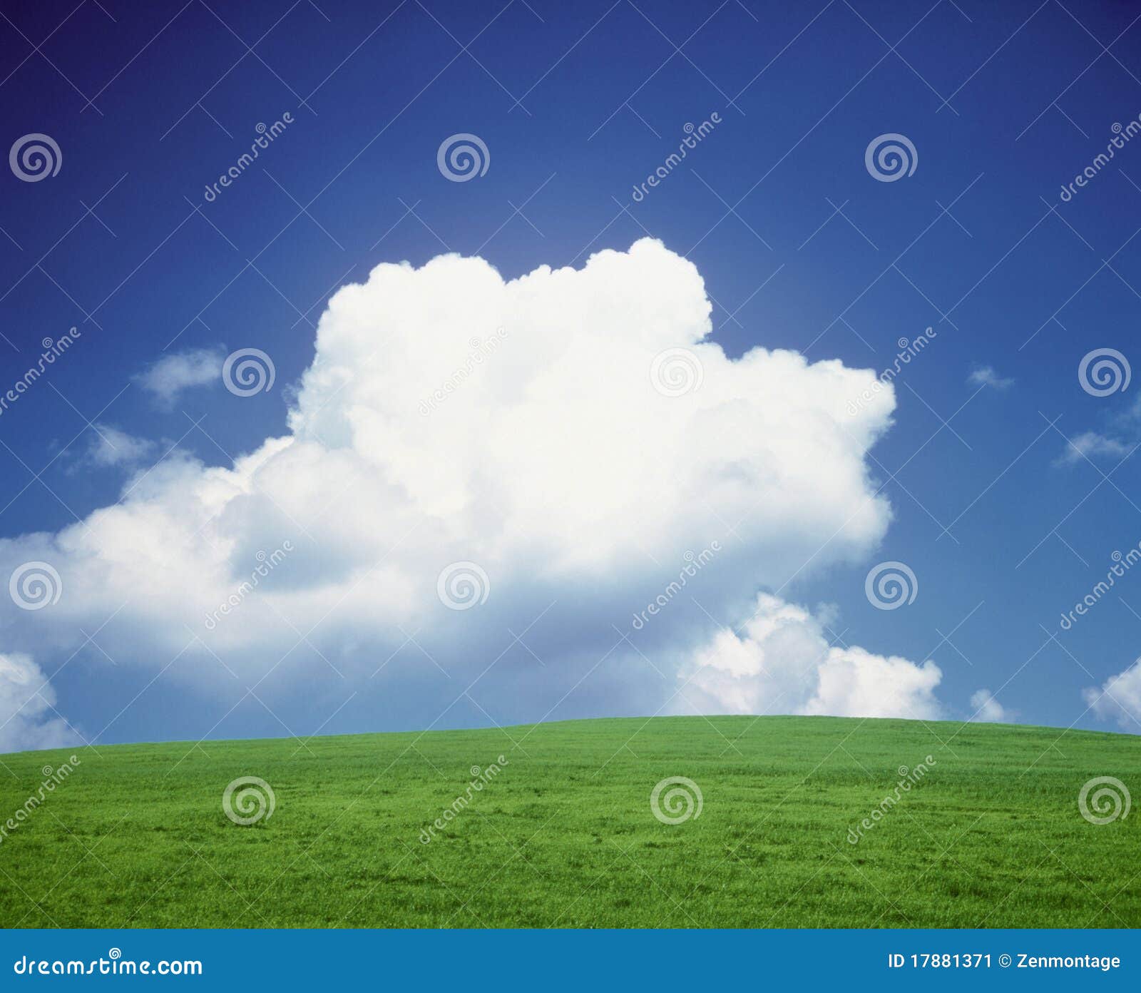 Cloud Over a Hill stock image. Image of horizontal, outside - 17881371