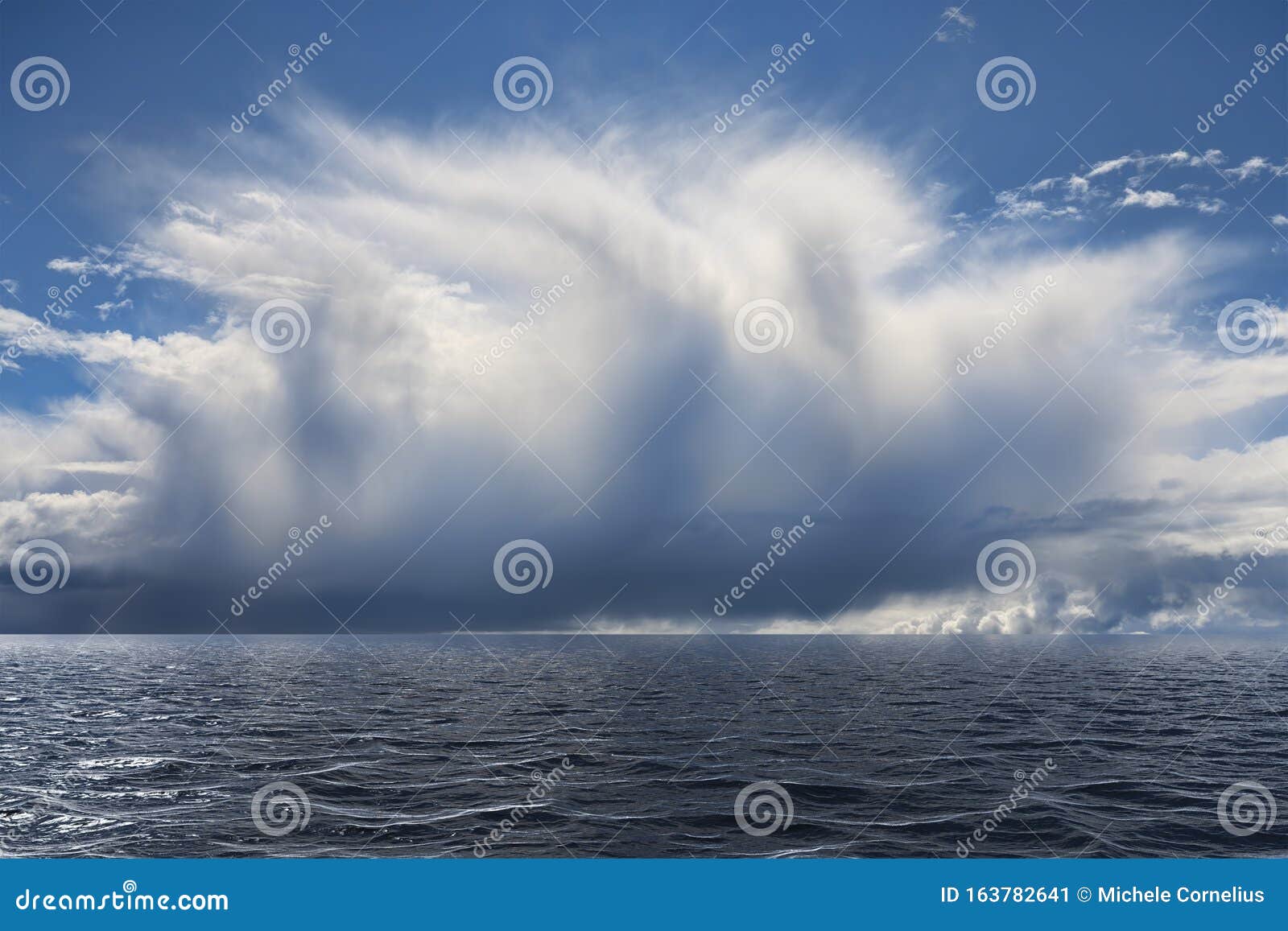 Cloud over the sea stock image. Image of weather, cloud - 163782641