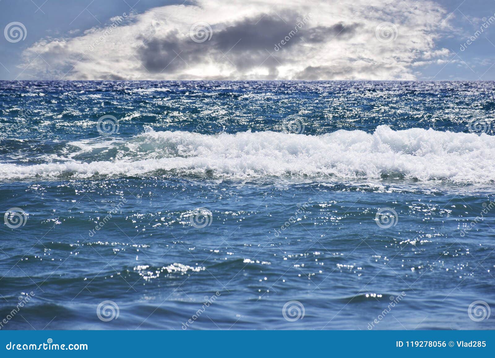 Cloud over the sea stock photo. Image of blue, cloud - 119278056