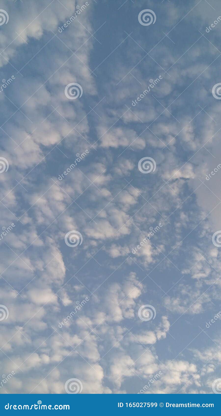 Cloud Patches in the Morning Sky. Stock Image - Image of nature ...