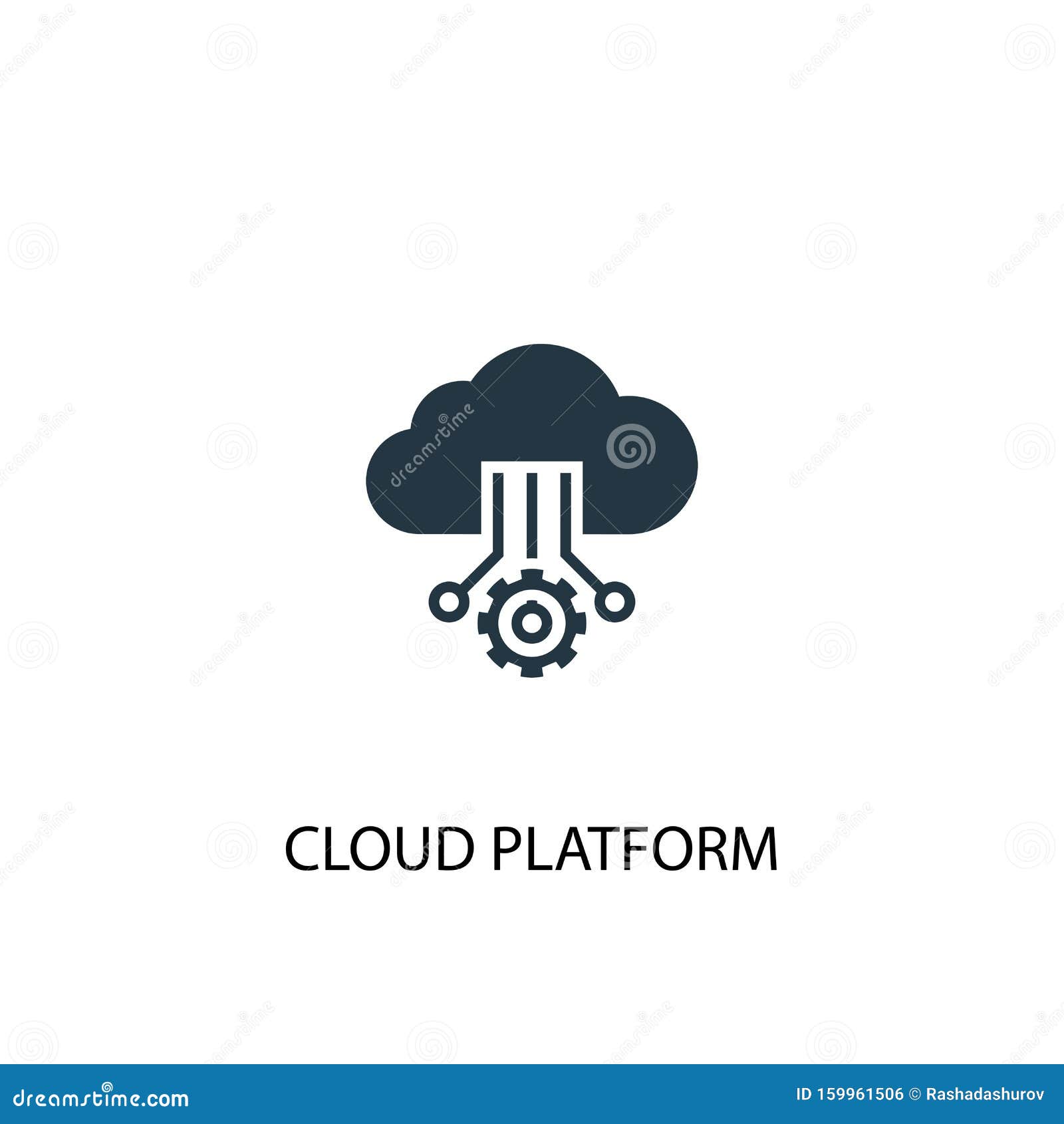 Cloud Platform Icon. Simple Element Stock Vector - Illustration of ...