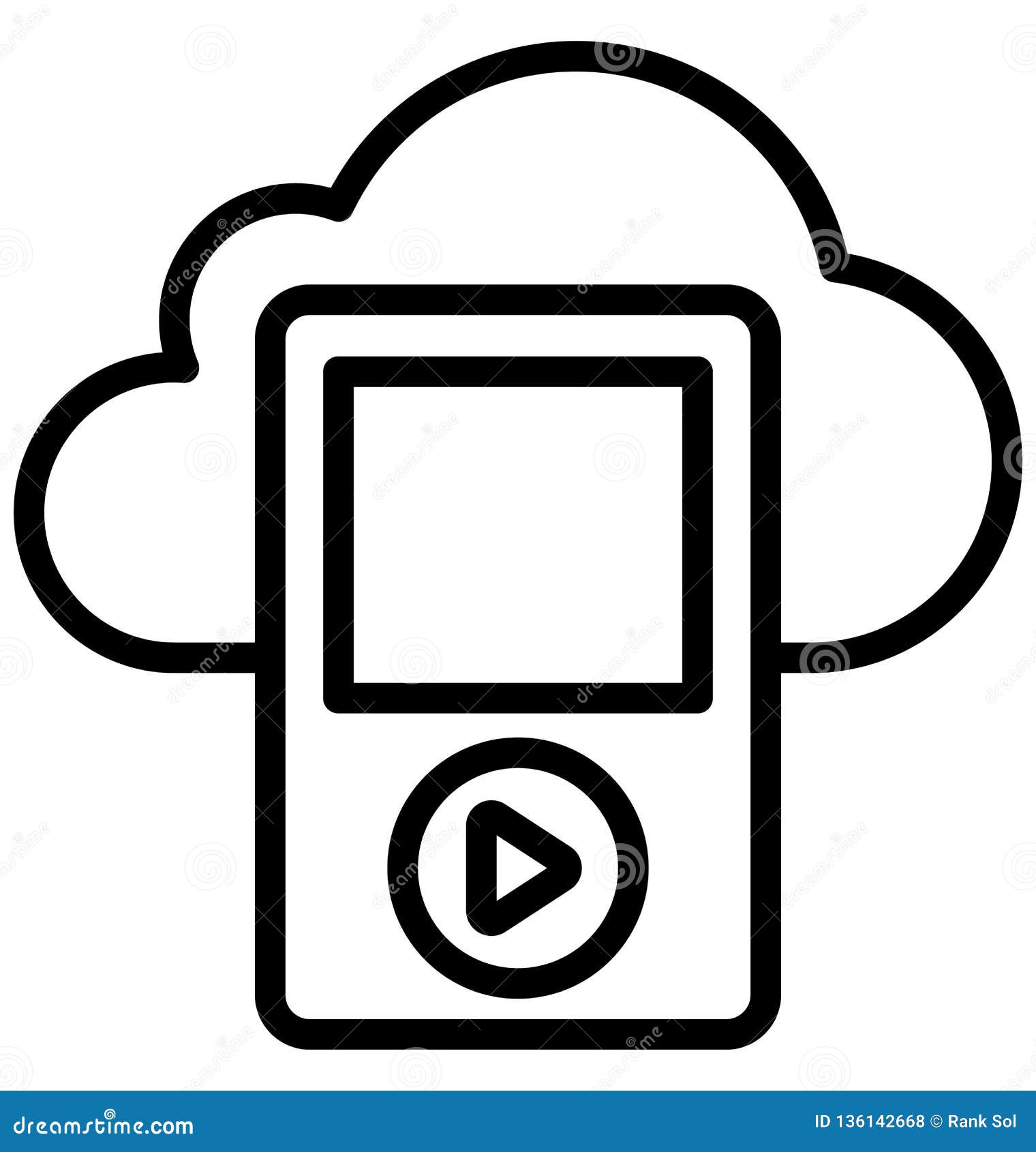 Cloud Pod Isolated Vector Icon that Can Easily Modify or Edit. Stock ...
